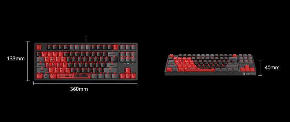 T87-87键布局变速轴机械游戏键盘-BLOODY 血手幽灵官方网站